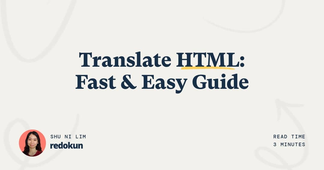Translate HTML: Fast & Easy Guide | Redokun Blog