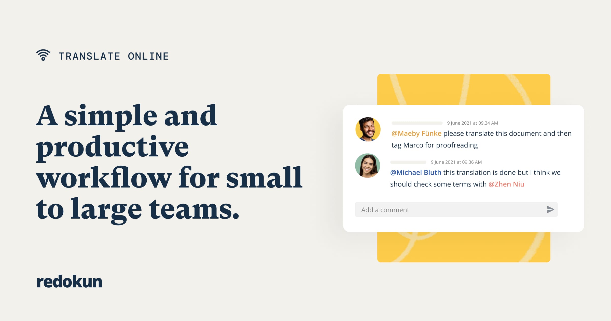 Translate online with our web editor | Redokun