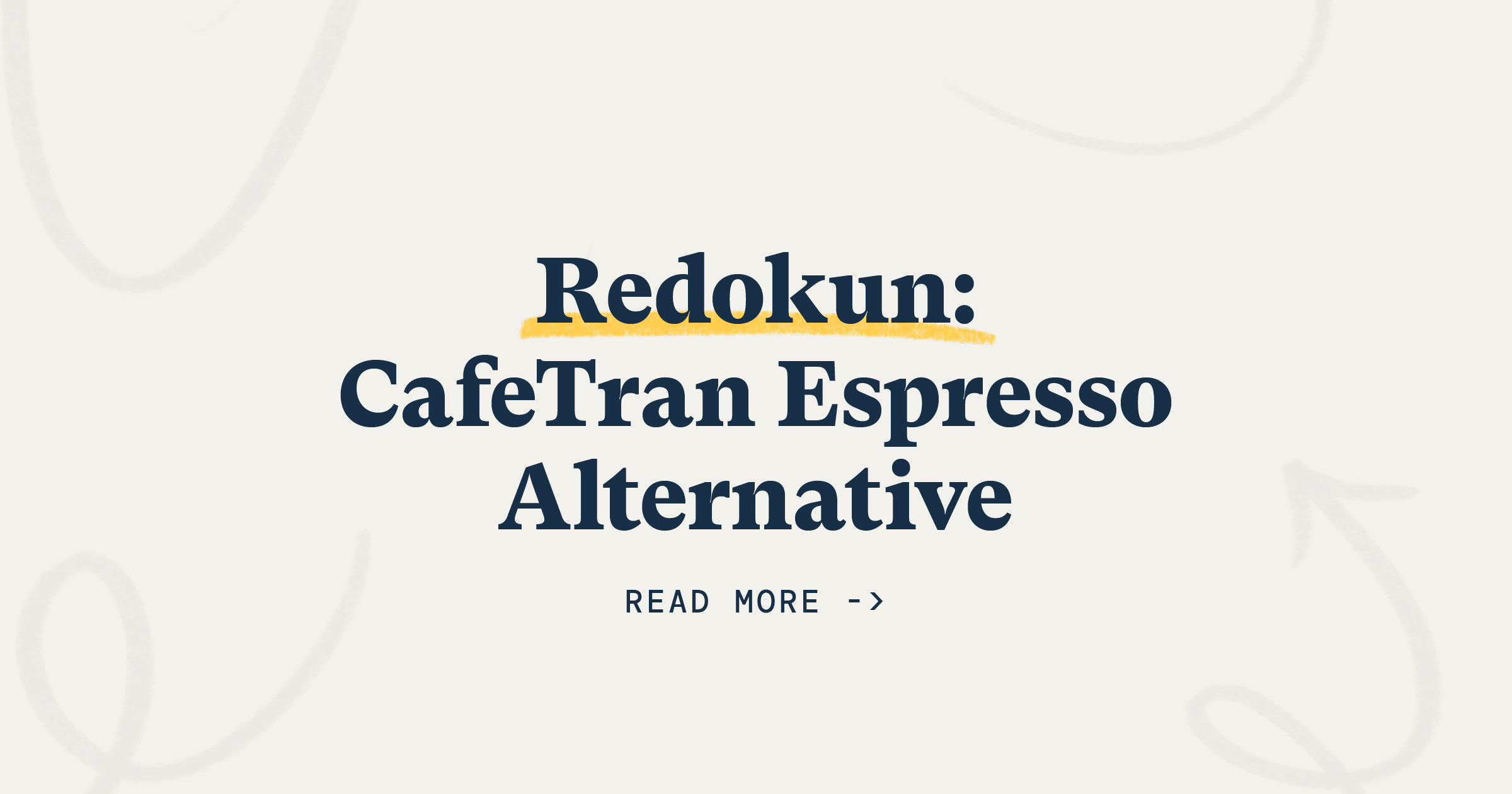 Redokun: Alternative to CafeTran Espresso