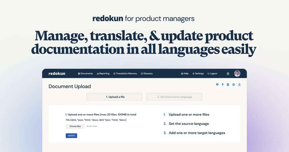 Stay in Control of Your Translation Projects in One Place | Redokun