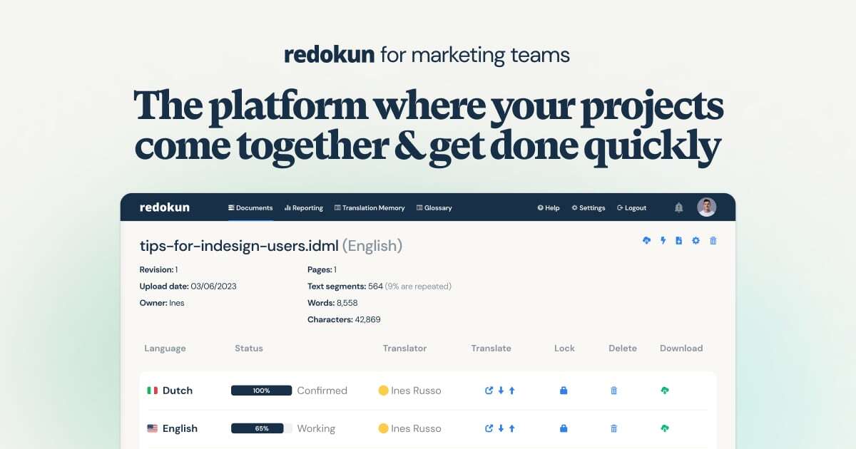 Simplify Your Marketing Content Translation Process | Redokun